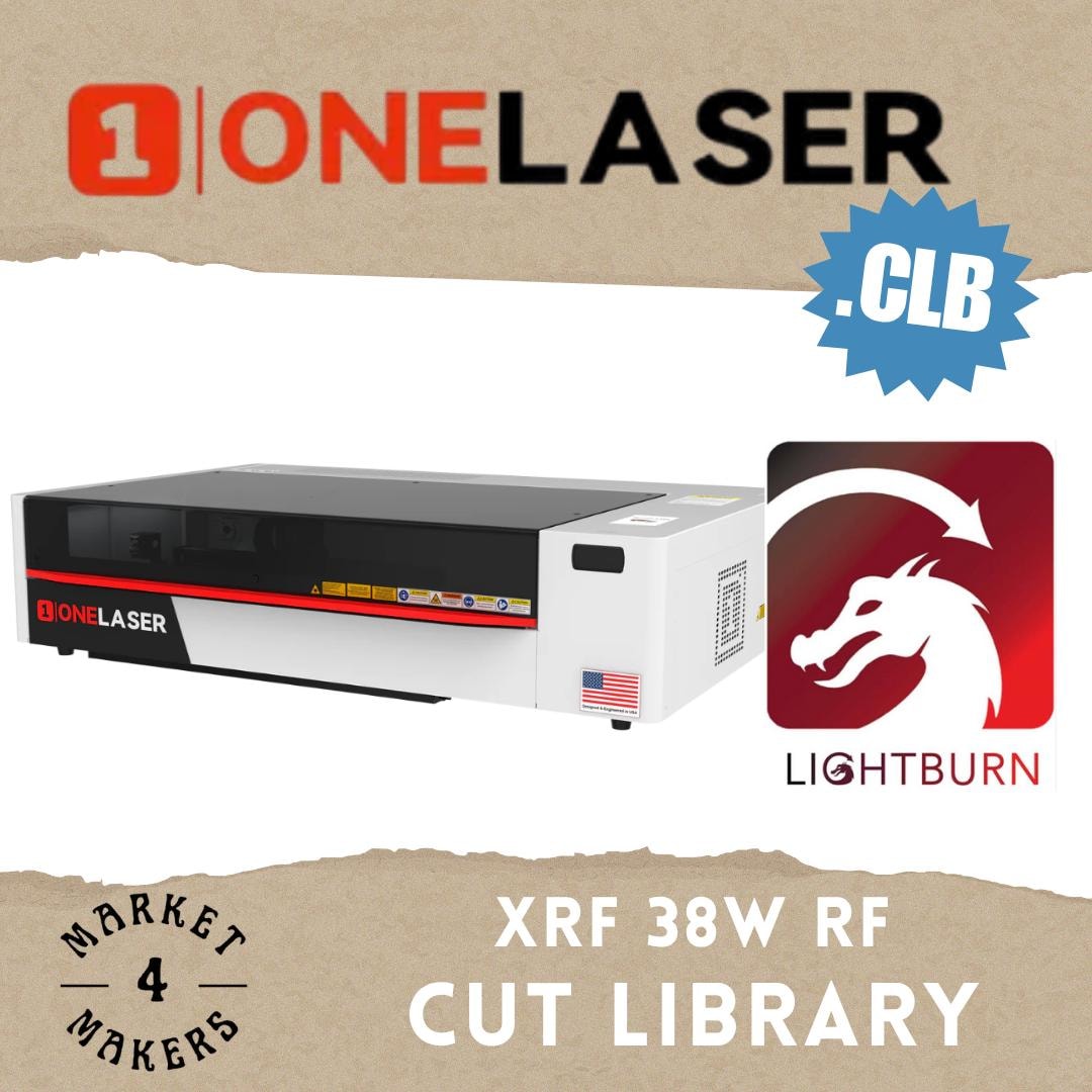 One Laser XRF 38W RD Laser Lightburn Cut Library - Etsy