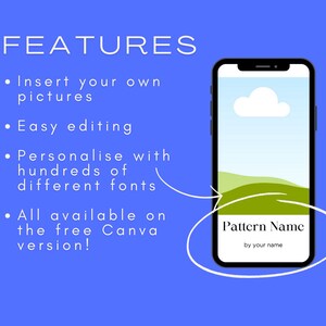 Crochet Pattern Template//canva//basic Template - Etsy Canada