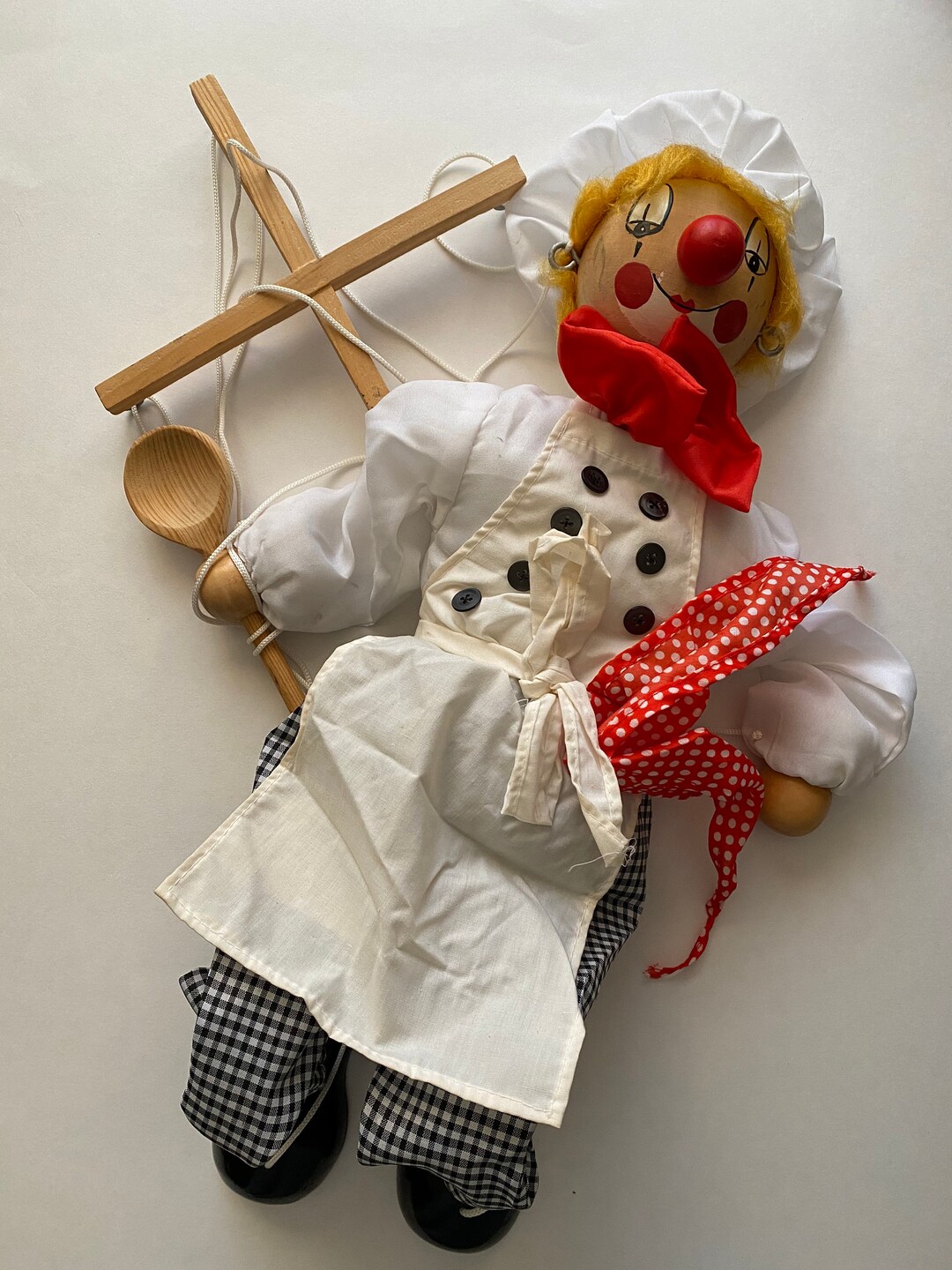 Chef Clown Marionette From Amsterdam - Etsy