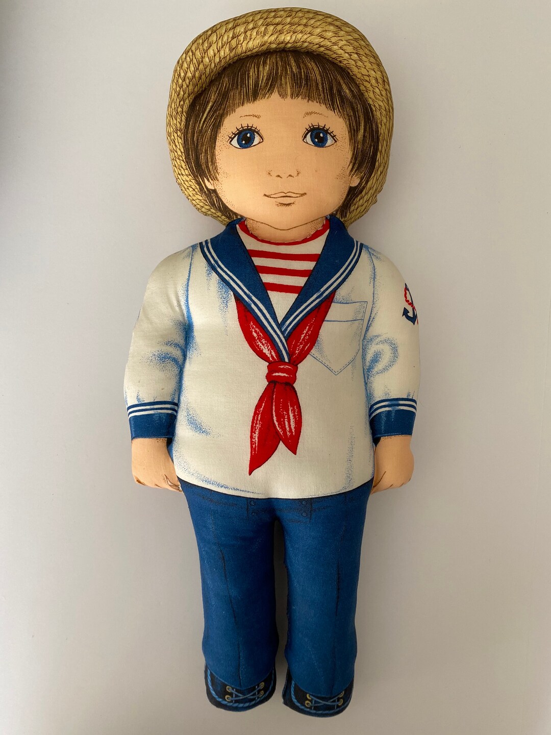 Sailor Handmade Rag Doll - Etsy