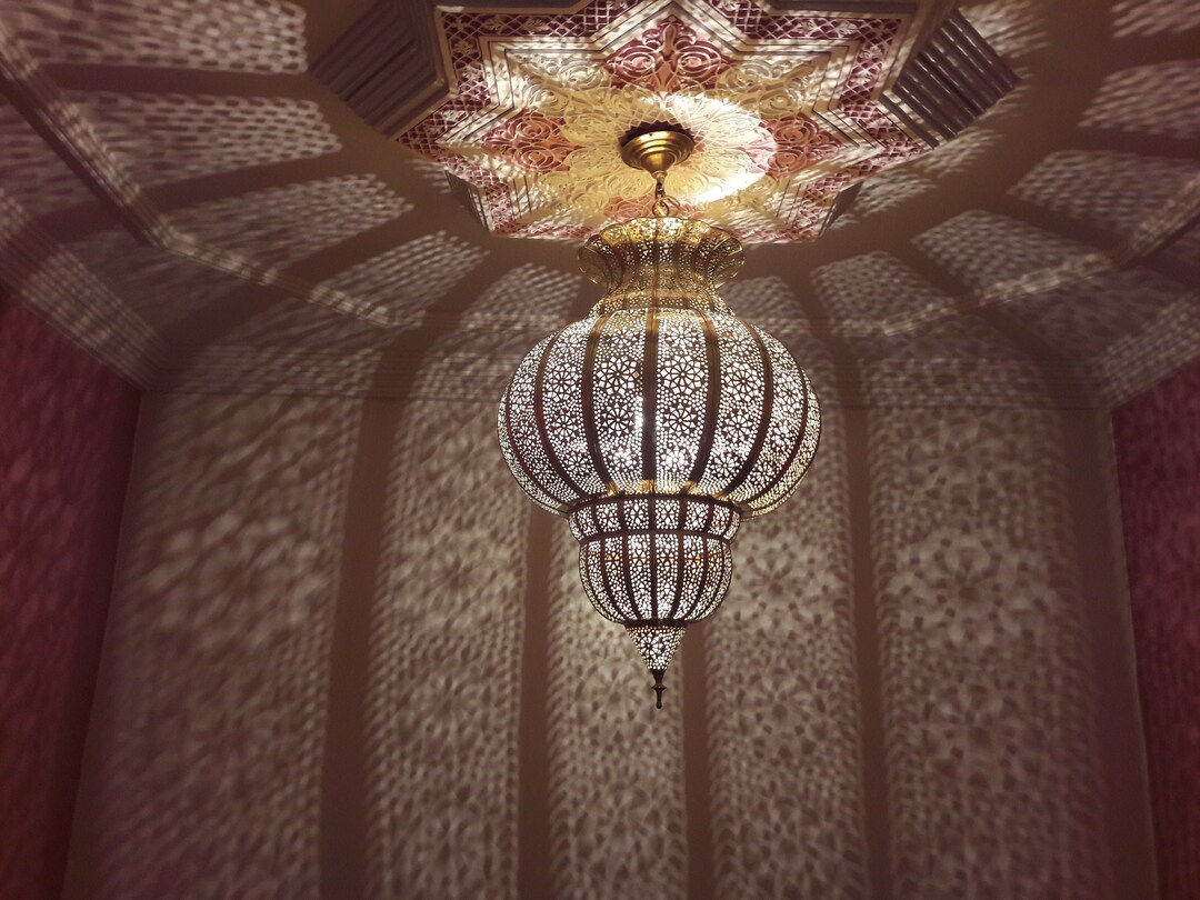 Moroccan Ceiling Lampshade Lamp, Arabian Home Decoration, Handmade Big ...