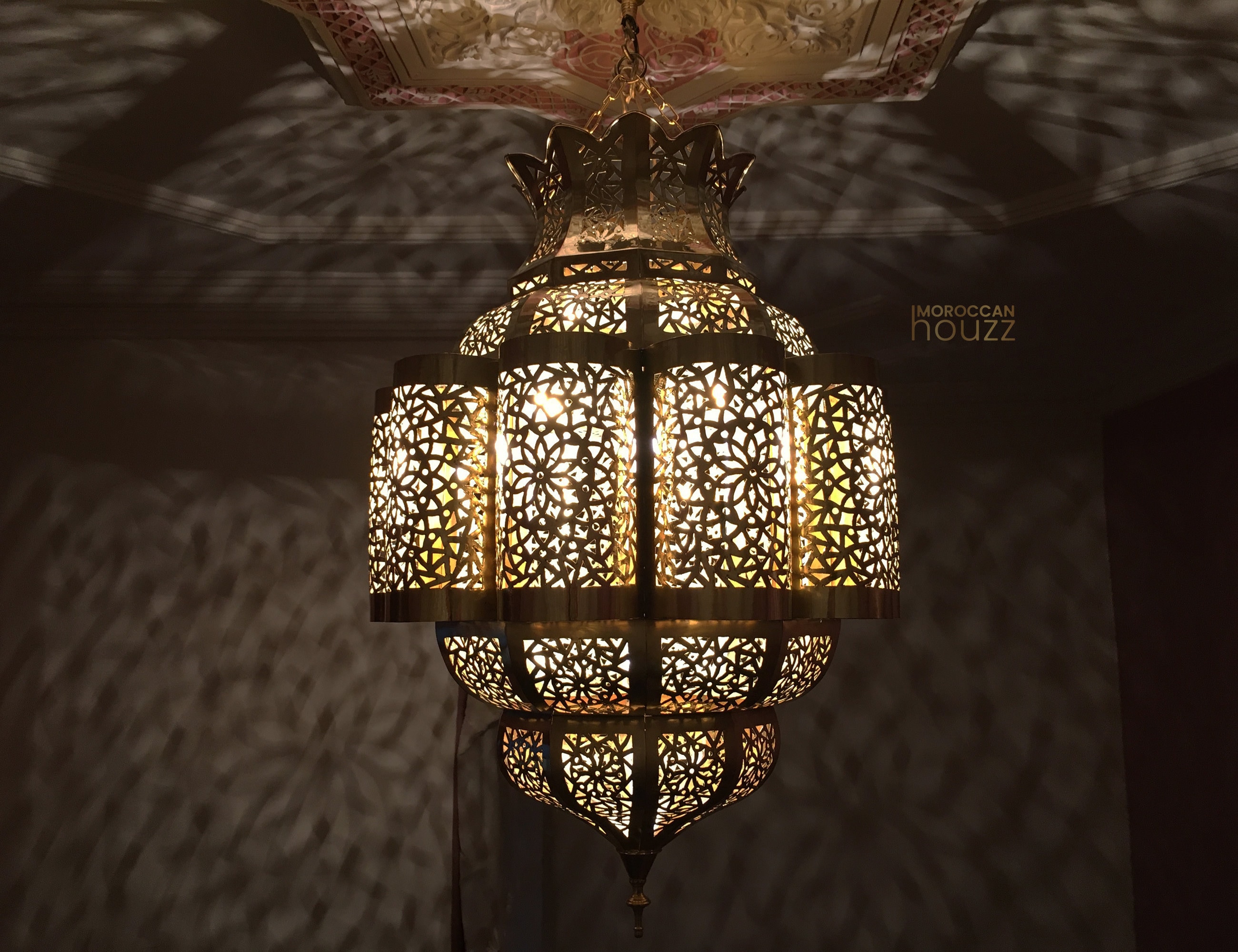 Modern Moroccan Pendant Light Handmade Copper Brass Lampshade | Etsy