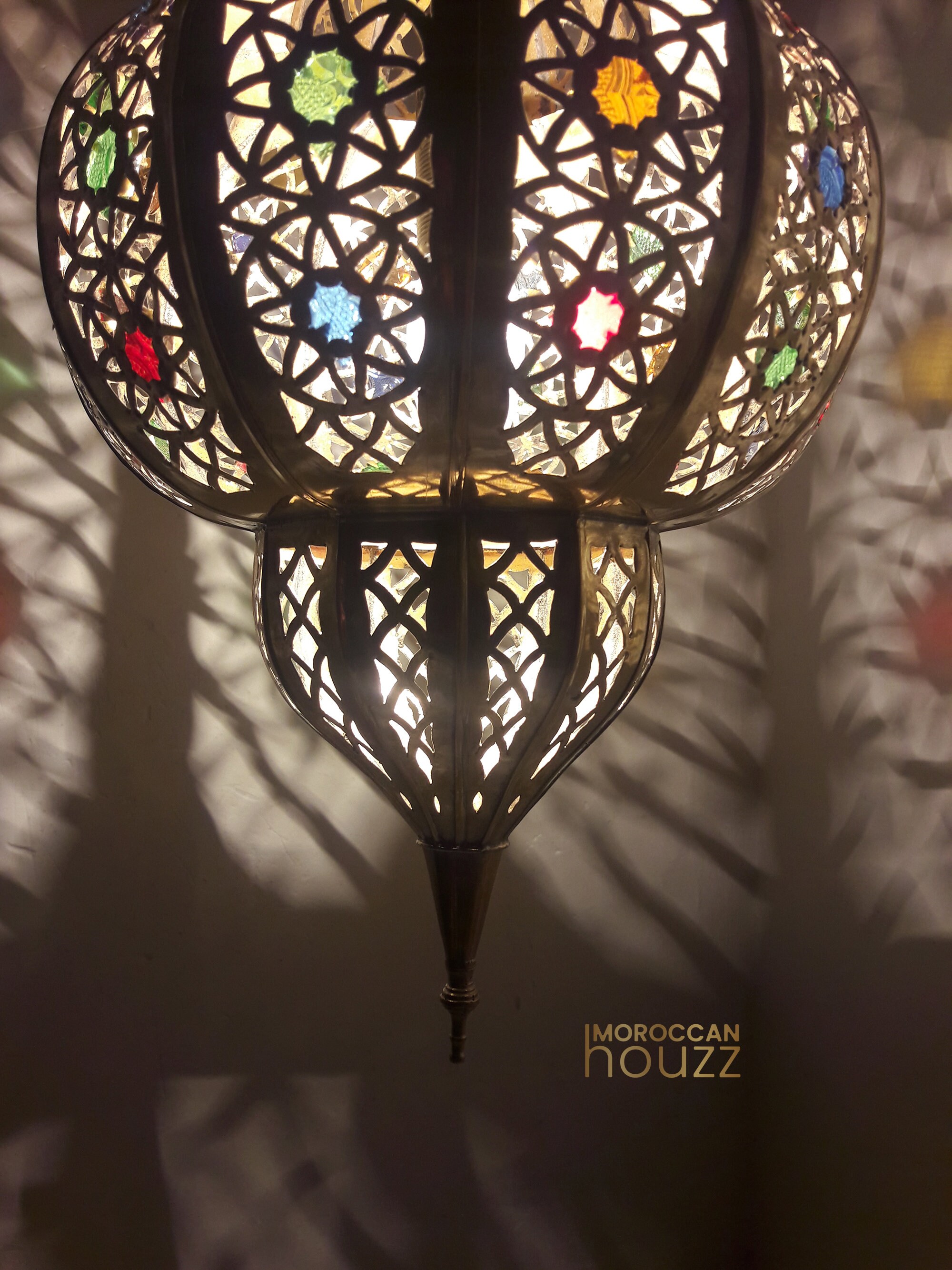 Colorful Handmade Morocco Pendant Lamps Copper Brass and | Etsy