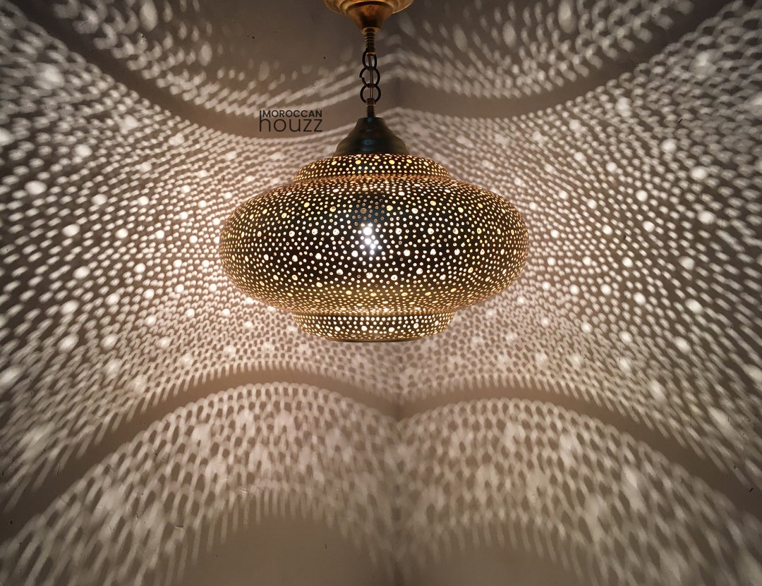 Authentic Moroccan Ceiling Pendant Light, Moroccan Chandelier Lamp ...