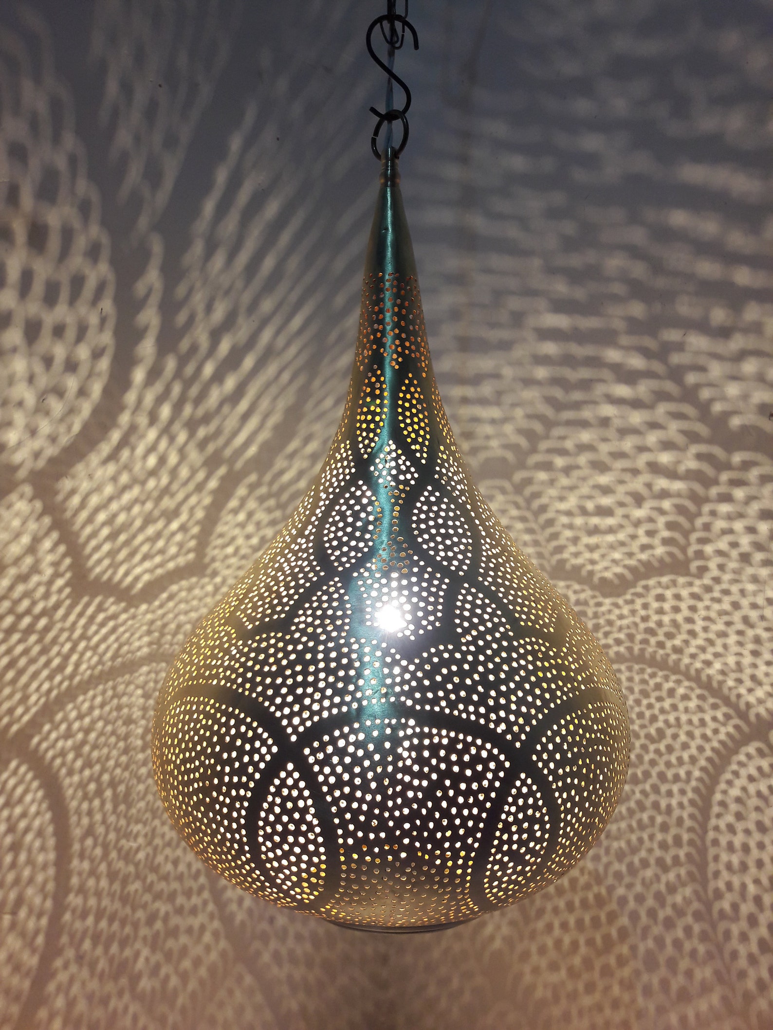 Moroccan Pendant Ceiling Lamp, Moroccan Teardrop Style Handmade ...