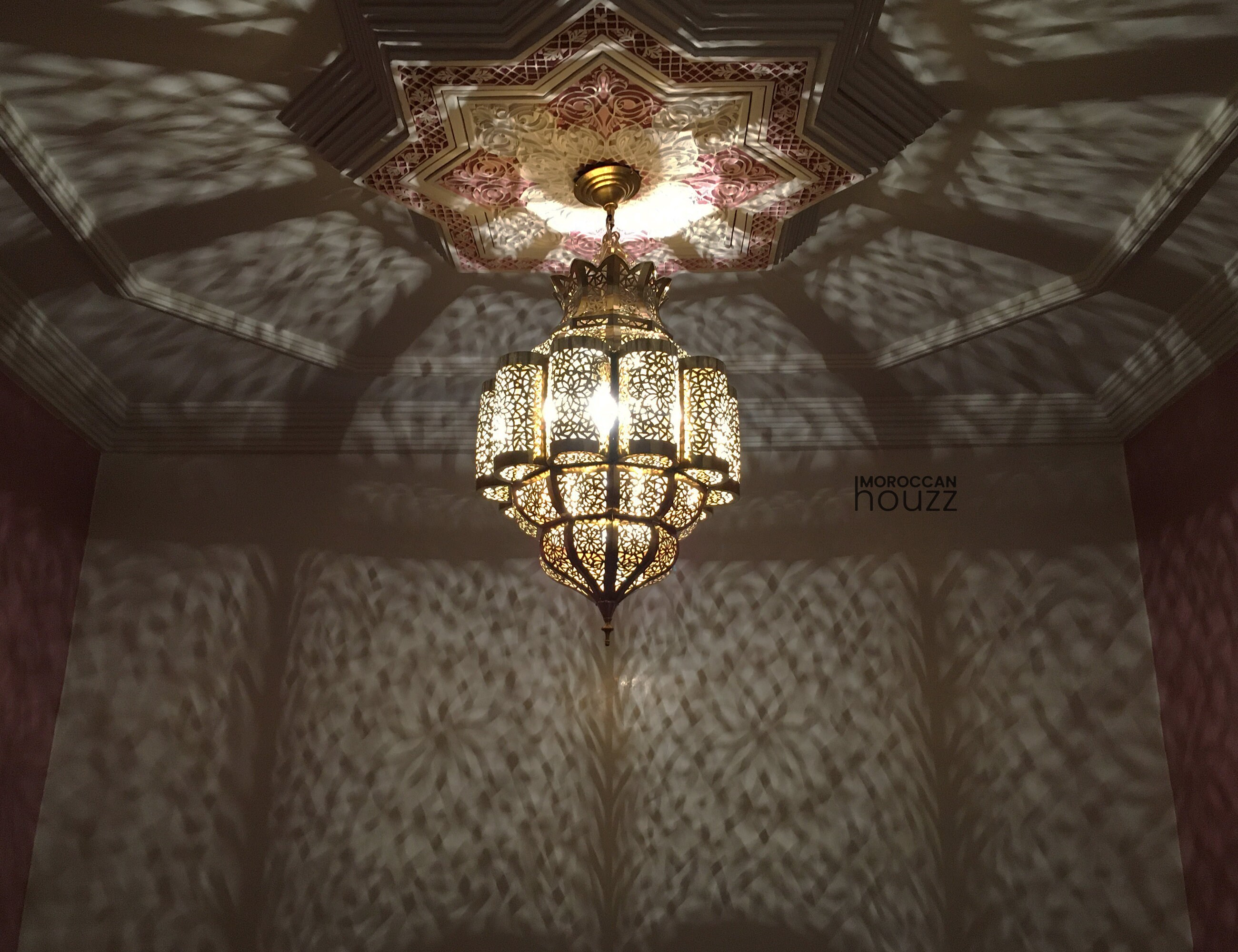 Modern Moroccan Pendant Light Handmade Copper Brass Lampshade | Etsy