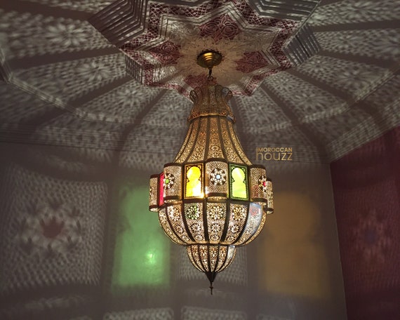 Authentic Moroccan Pendant Light Large Moroccan Handmade - Etsy