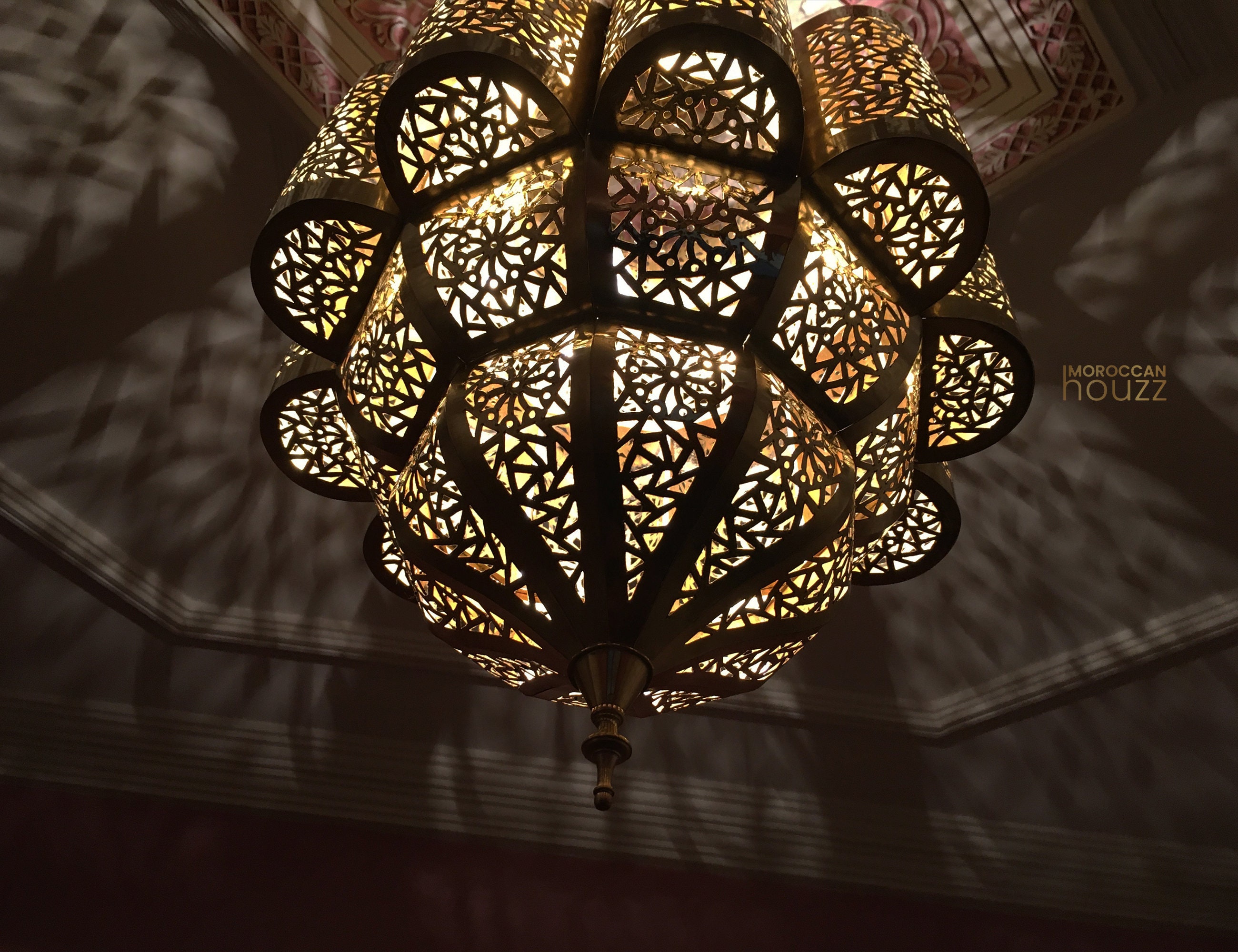 Modern Moroccan Pendant Light Handmade Copper Brass Lampshade | Etsy