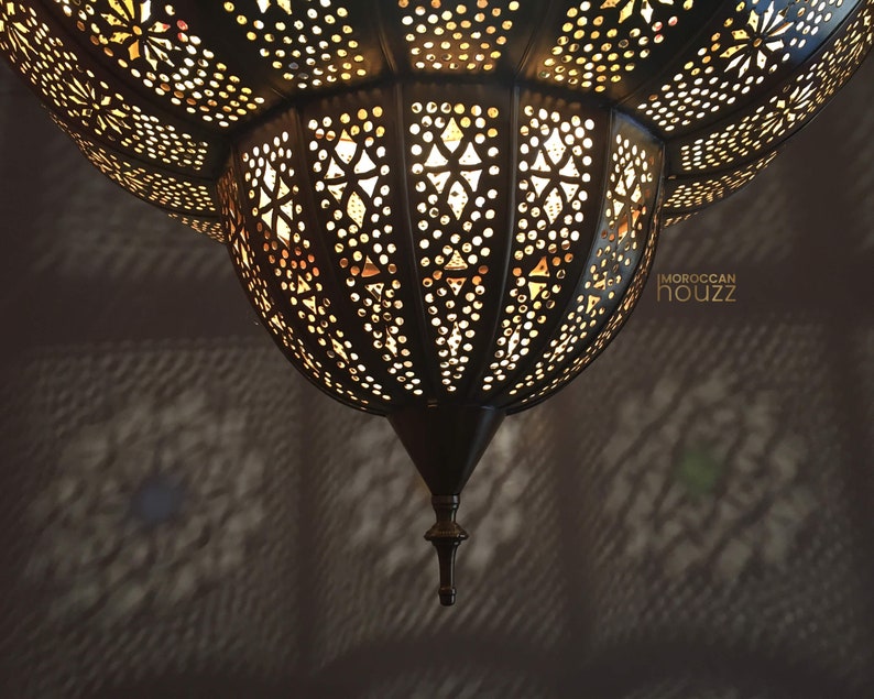 Large Moroccan Handmade Pendant Light Shade, Moroccan Hanging Ceiling ...