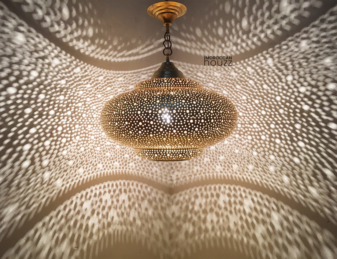 Authentic Moroccan Ceiling Pendant Light, Moroccan Chandelier Lamp ...