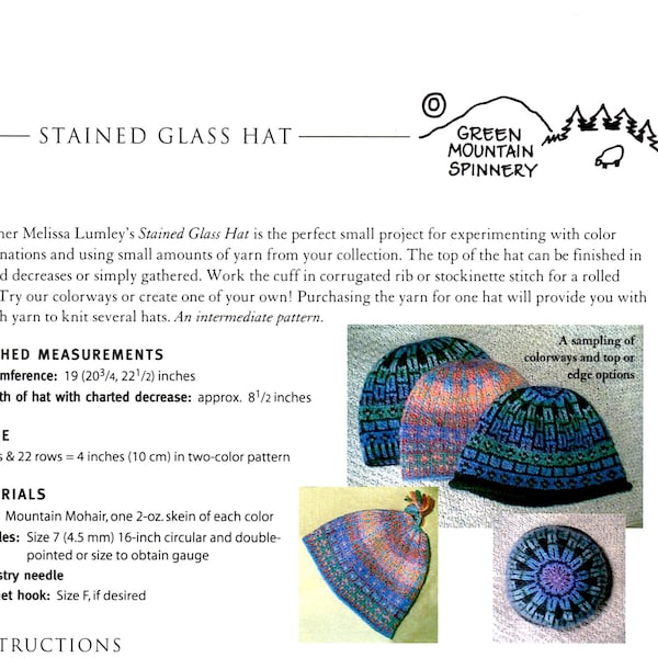 Stained Glass Knitting Pattern - Etsy