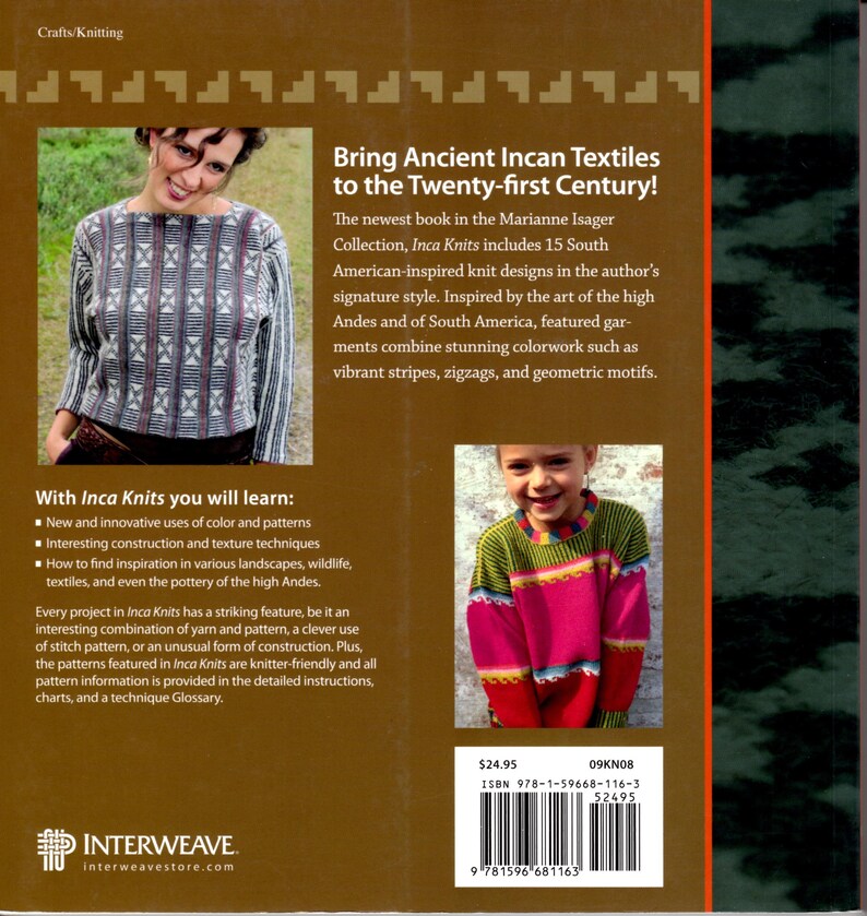 Inca Knits Marianne Isager 15 Knitting Patterns Colorwork - Etsy