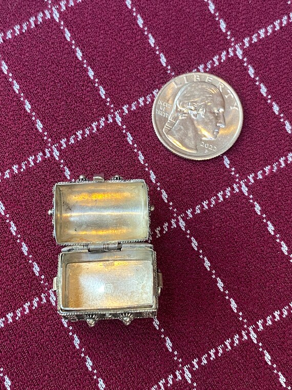 Vintage 800 silver trunk charm / treasure chest penda… - Gem