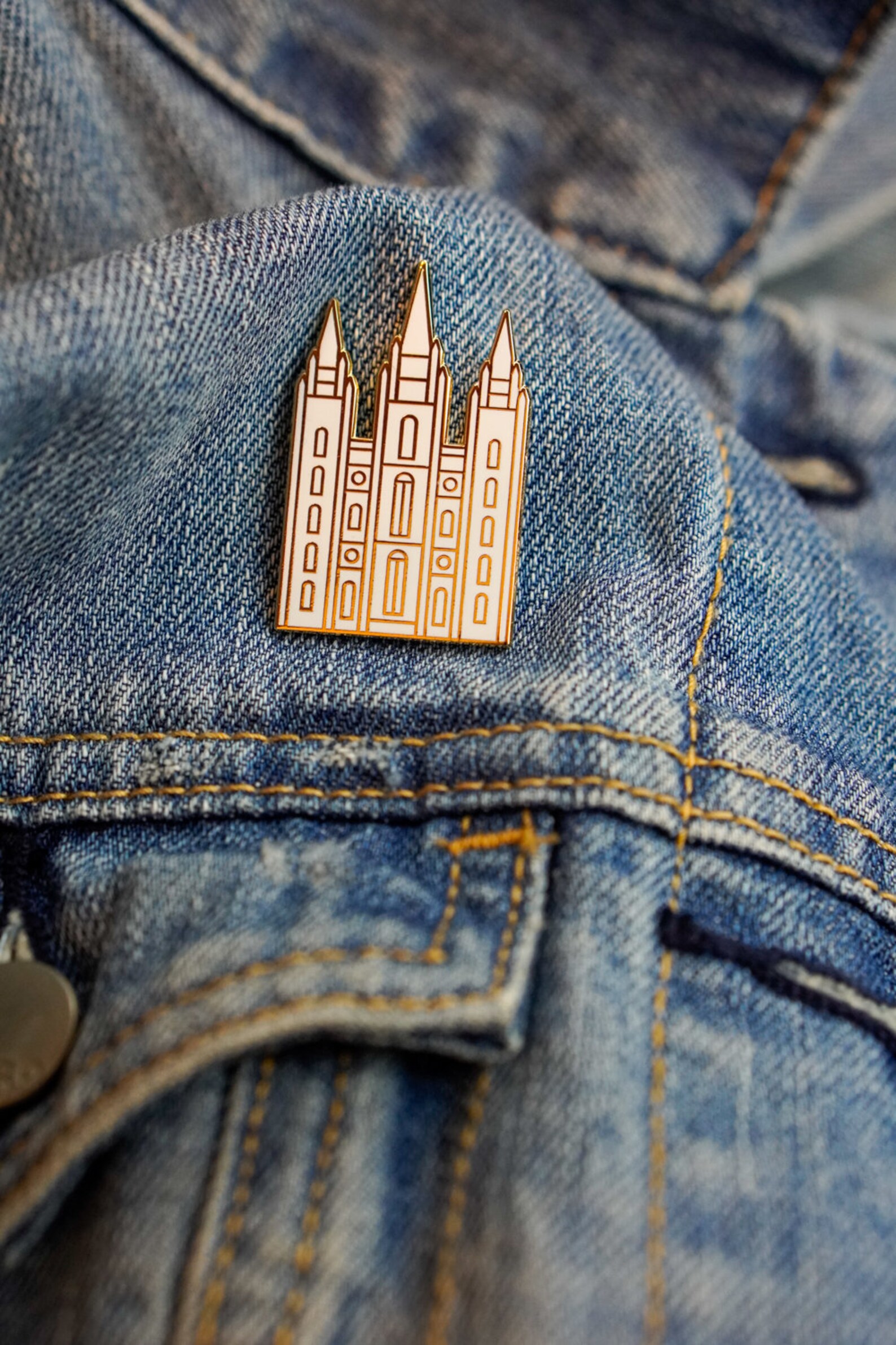 Salt Lake City Temple Enamel Pin - Etsy