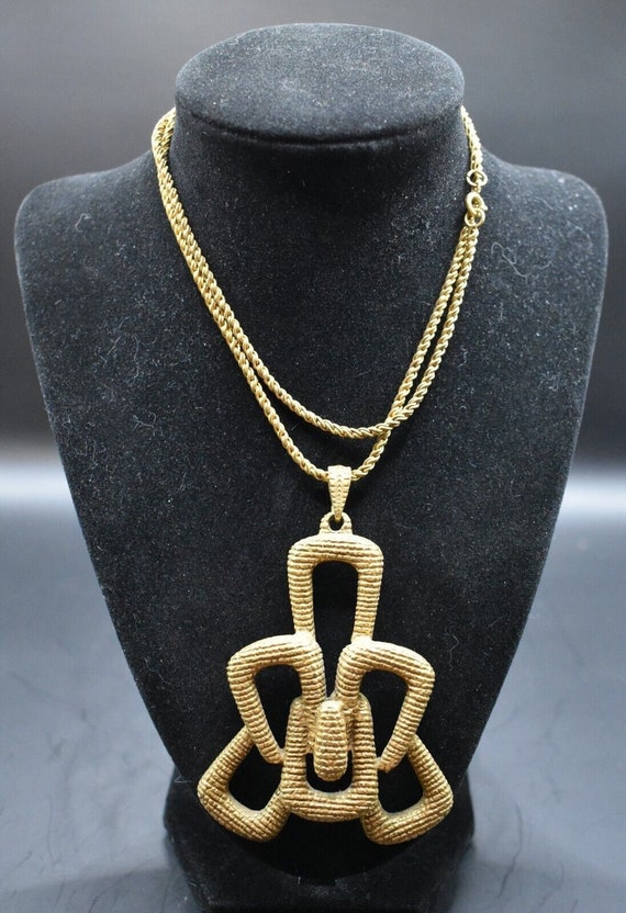 geometric gold toned - Gem