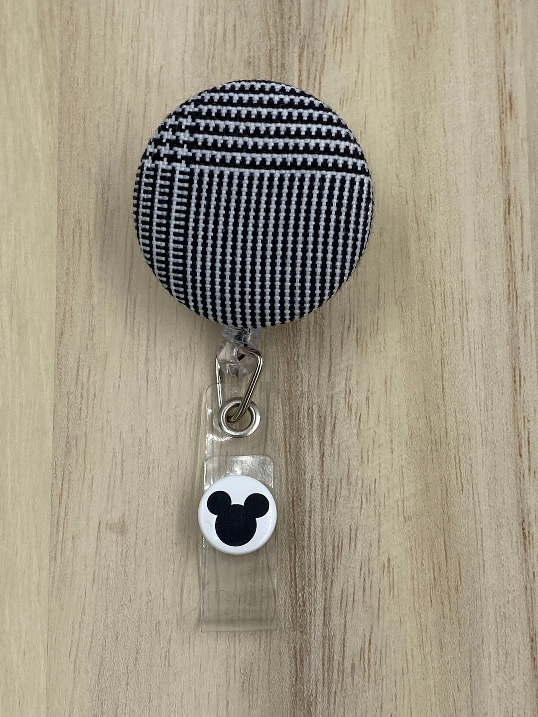 Fabric Plaid Badge,retractable Badge Reel,work/school Badge, Work Id,co ...