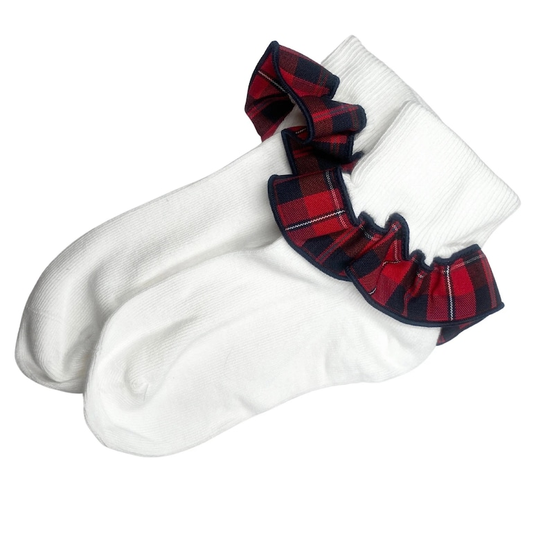 Navy Blue Ruffle Socks - Etsy