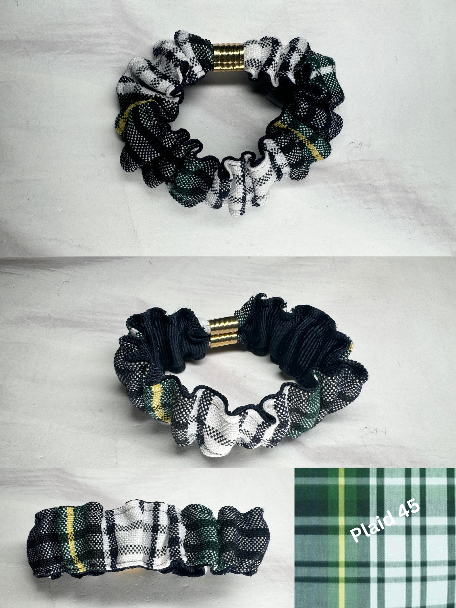 School Uniform Plaid Elastic Pony Wrap/back to School/school Uniform ...