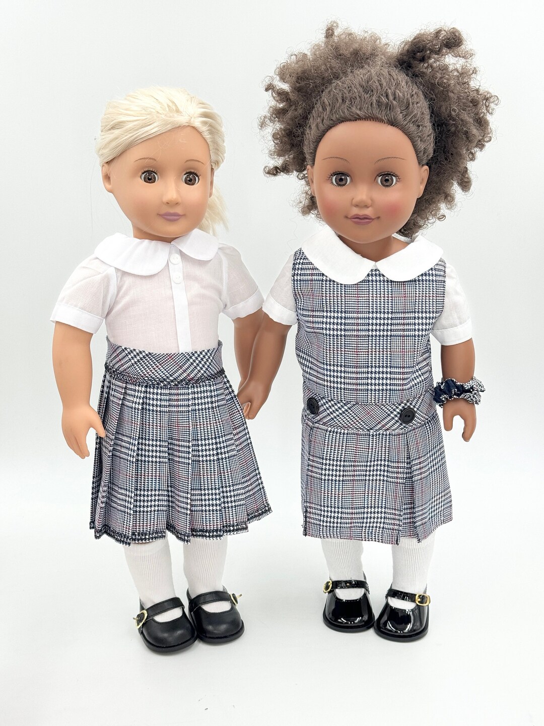 Plaid 747- 18 Inch Doll Uniform Outfit/dropped Waist or Pleated Skirt ...