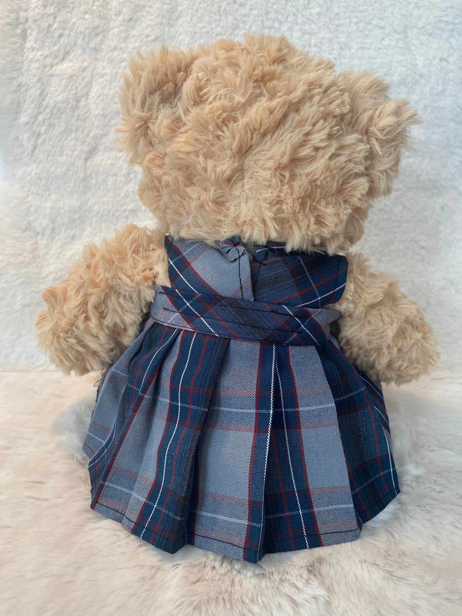 12 Inch/18 Inch Soft Plush Teddy Bear/ Bluegray Red and - Etsy