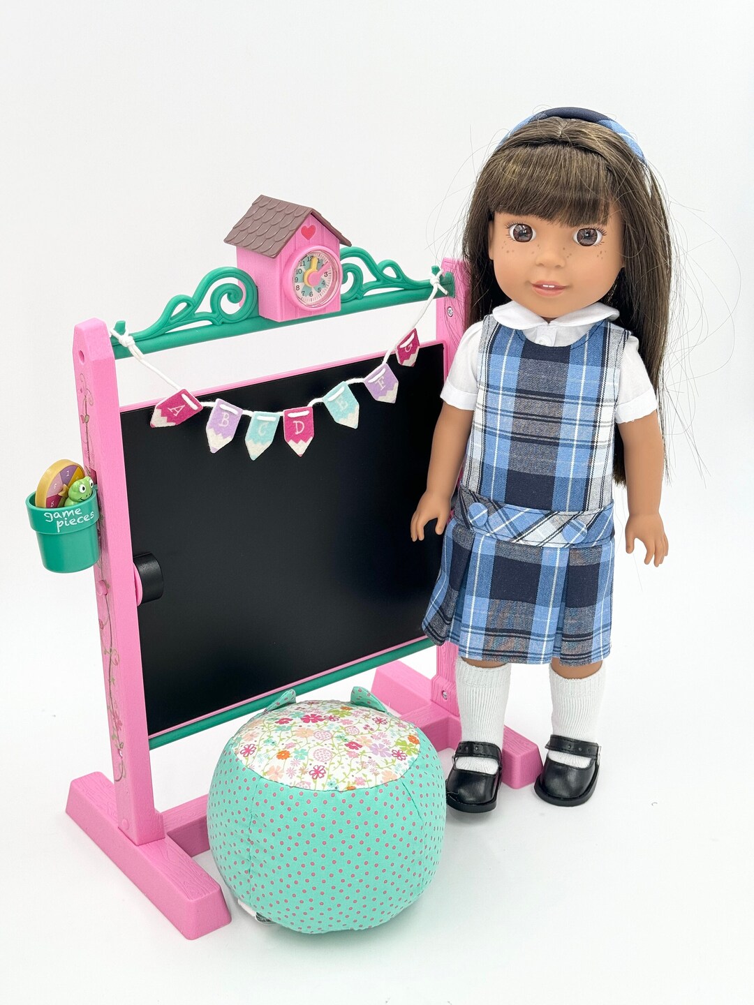 Plaid 76/14.5 Inch Doll Uniform Outfit/dropped Waist Jumper/matching ...