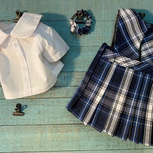 Plaid 85/18 Inch American Doll Outfit/two Styles Jumper/school - Etsy