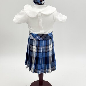 Plaid 76/18 Inch Doll Uniform Outfit/dropped Waist or Pleated Skirt ...