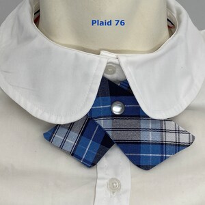 Girl's Plaid Cross Tie-back to School Uniform Adjustable Neck Tie With ...