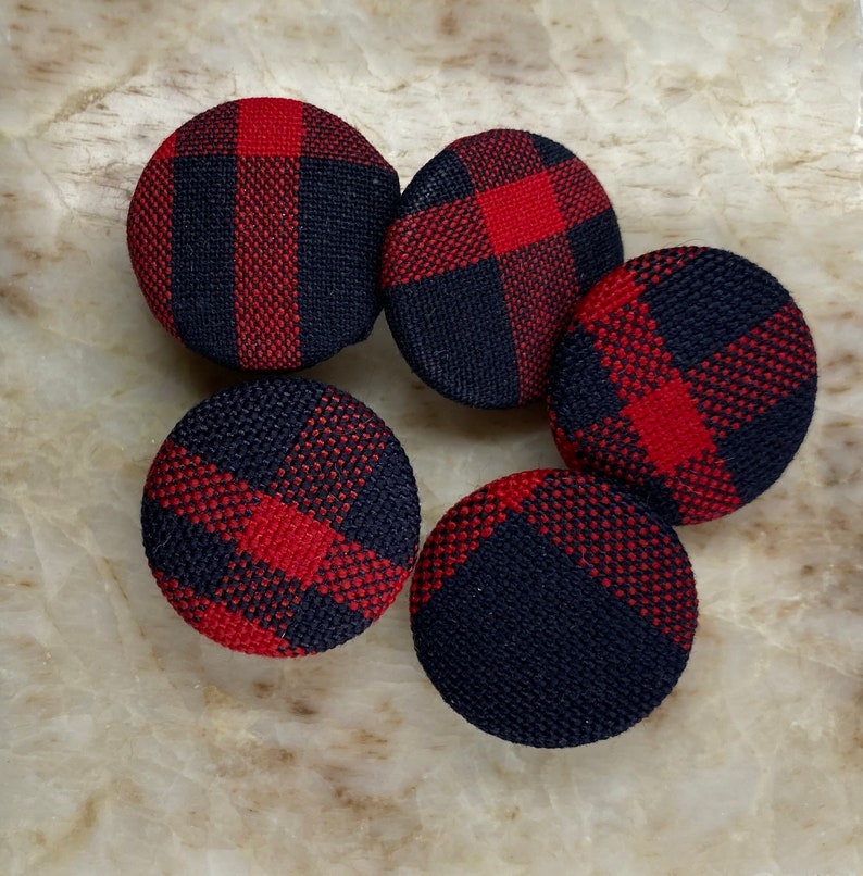 School Uniform Plaid Shank Buttons/set of 5/sewing - Etsy