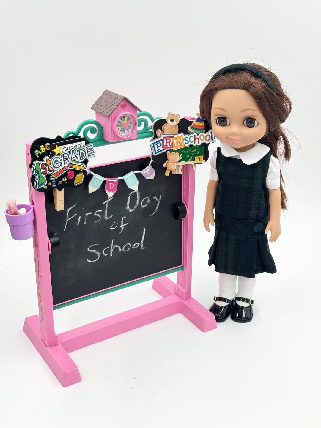 Plaid 79/14.5 Inch Doll Uniform Outfit/dropped Waist Jumper/matching ...