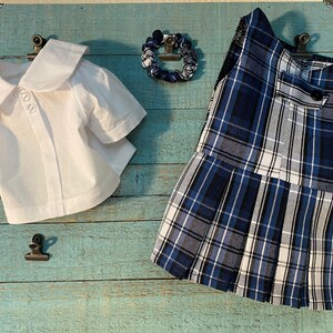 Plaid 85/18 Inch American Doll Outfit/two Styles Jumper/school - Etsy