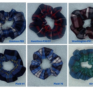 School Uniform Plaid Scrunchies/school Plaids/soft Hair Scrunchies ...