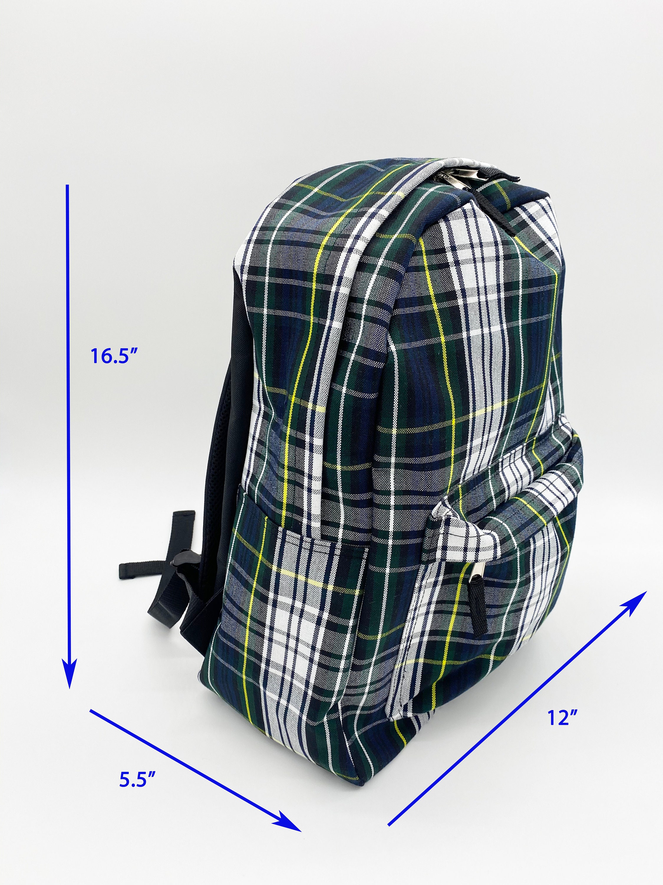 School Uniform Plaid Backpack/back to School/sport | Etsy