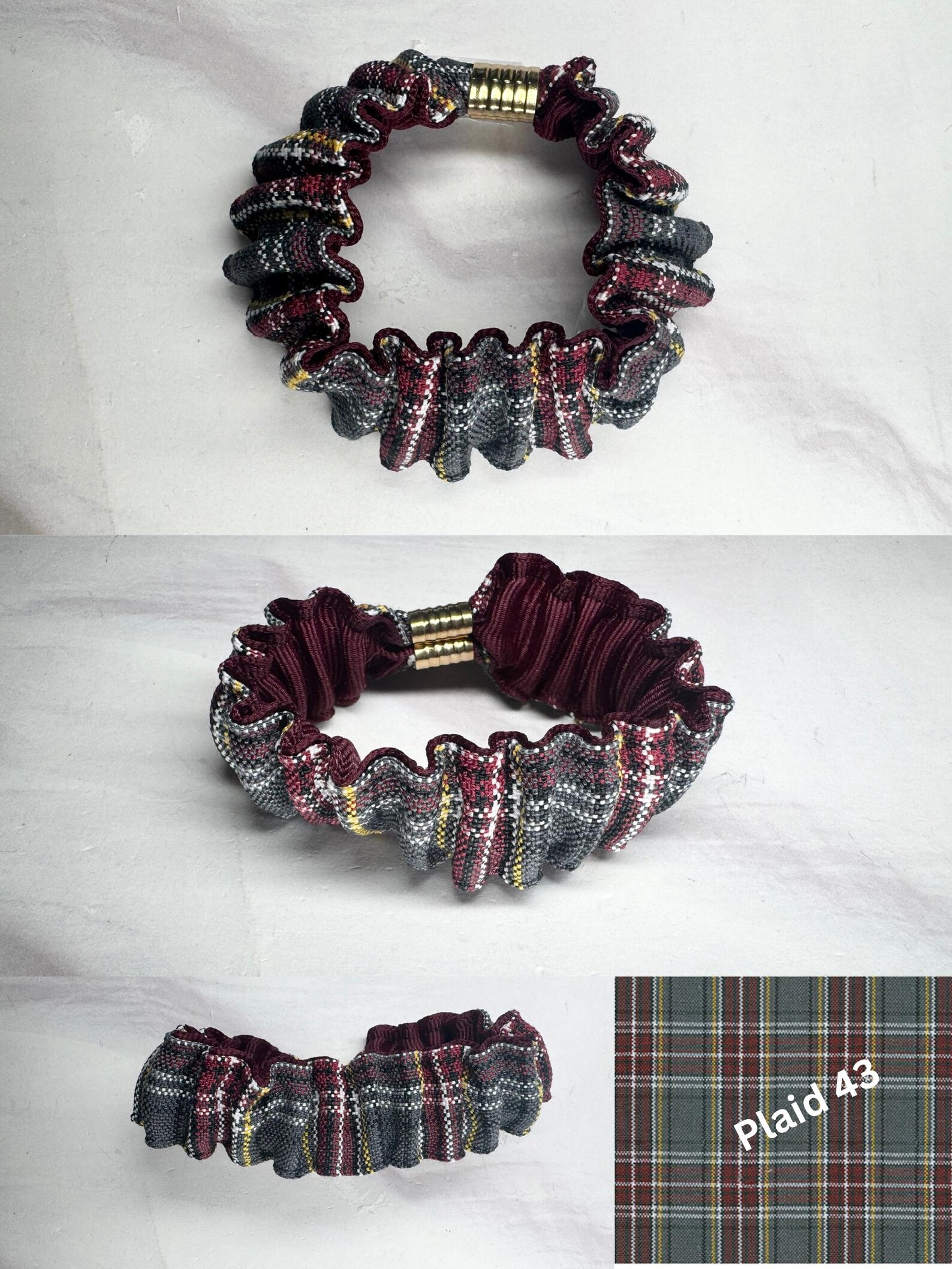 School Uniform Plaid Elastic Pony Wrap/back to School/school Uniform ...