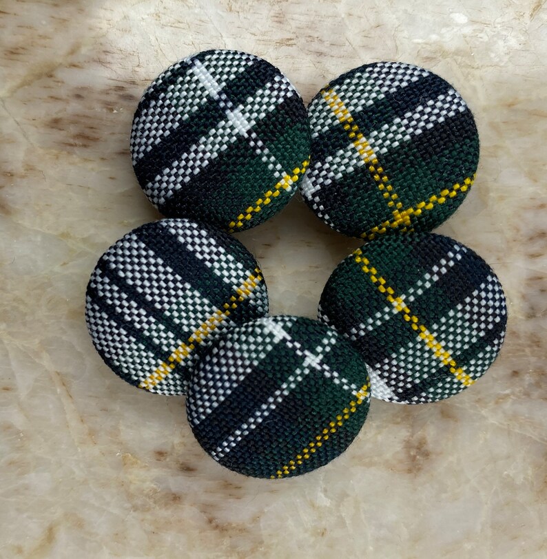 School Uniform Plaid Shank Buttons/set of 5/sewing - Etsy