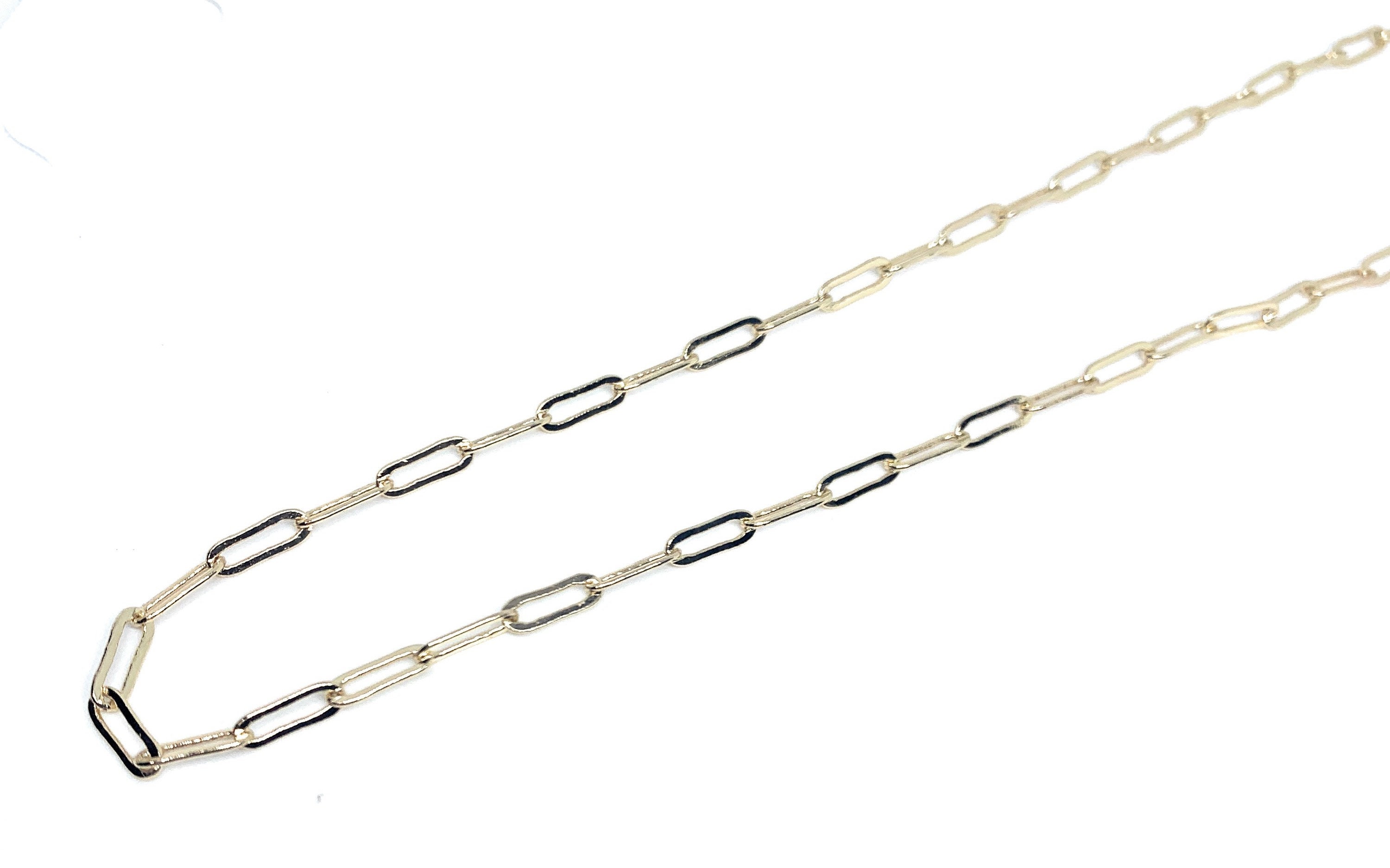 Paper Clip Chain Necklace Delicate Paper Clip Necklace Long Etsy paper-clip-chain-necklace-delicate-paper-clip-necklace-long-etsy