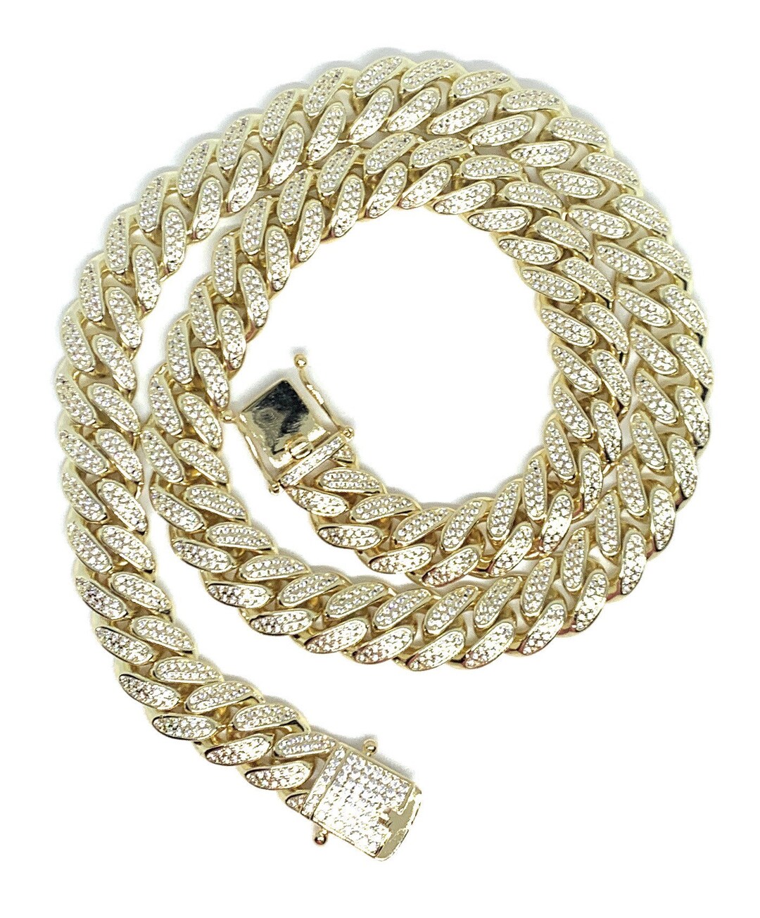 Heavy Link Chain, Iced Cuban Chain, Men's Chain, Bling Chain, Hip Hop ...