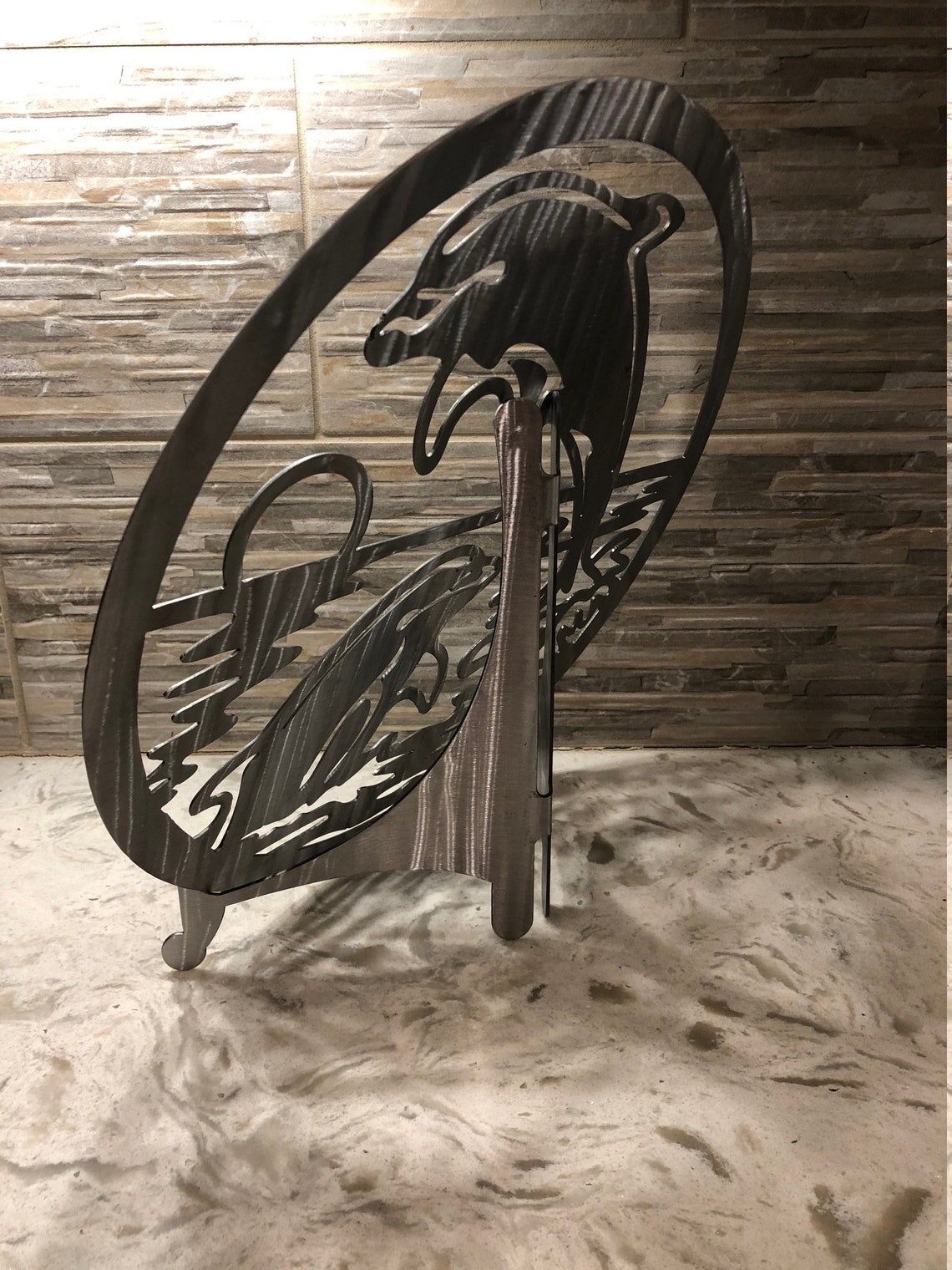 Plate Holder Plasma Cut Metal Wall Art Home Decor - Etsy