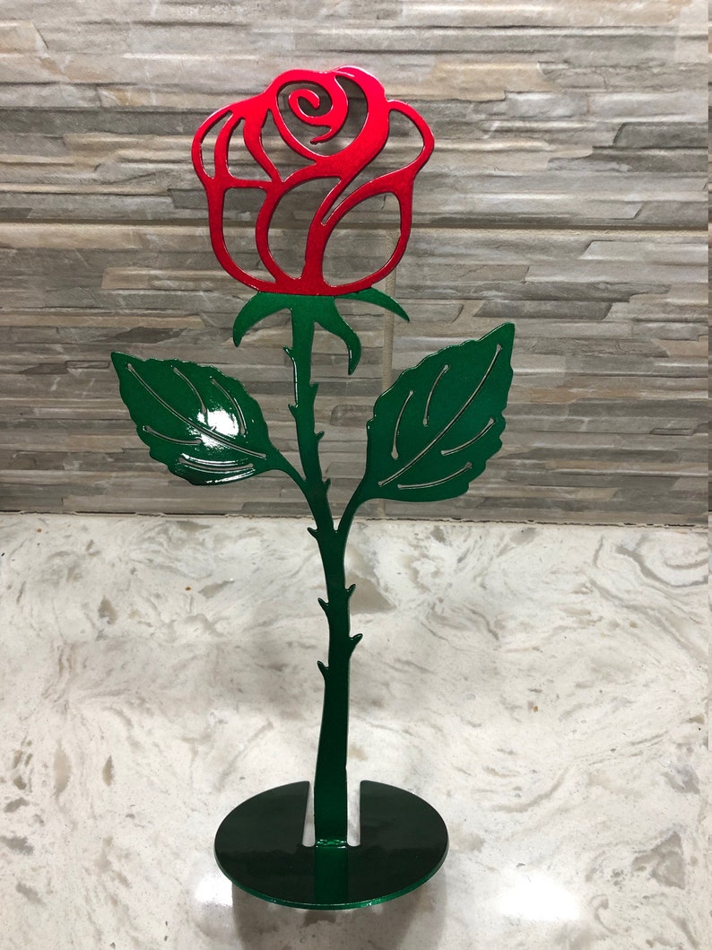 Table Top Rose Plasma Cut Painted With House of Kolor Kandy Paint Metal ...