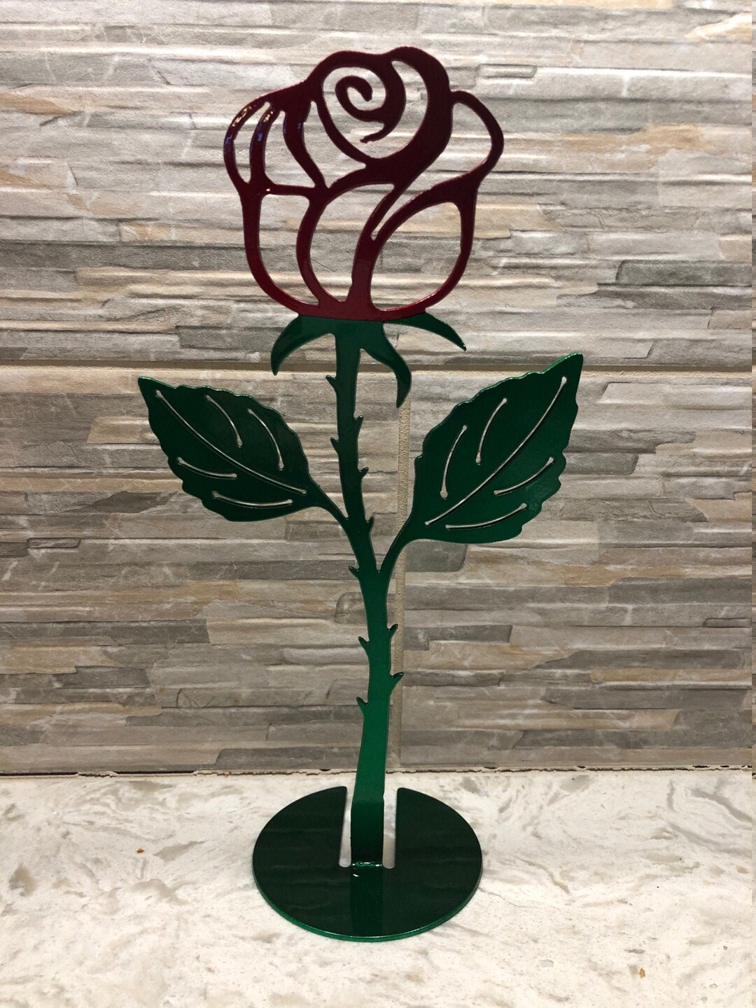 Table Top Rose Plasma Cut Painted With House of Kolor Kandy Paint Metal ...