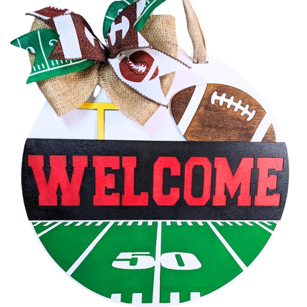 Football Door Hanger - Etsy