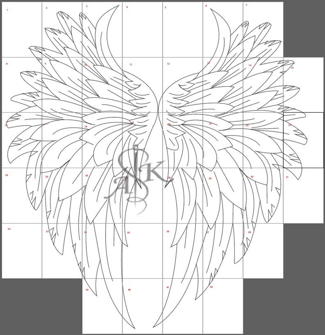 PDF Plantilla Alas De Algel, Angel Wings Template - Etsy