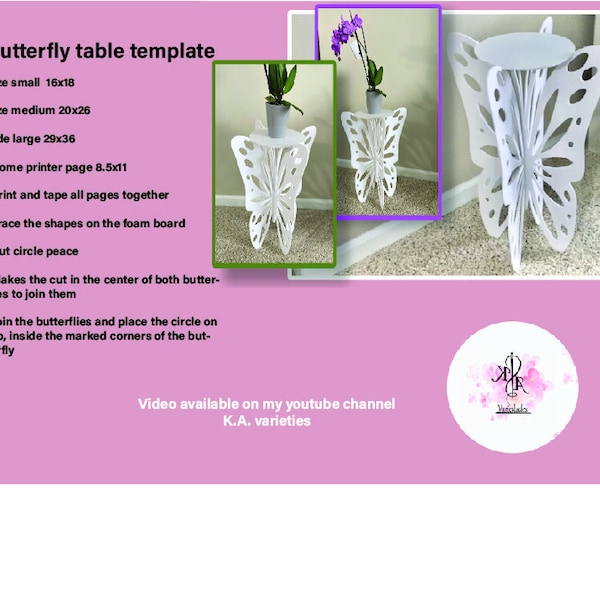 Butterfly Table - Etsy