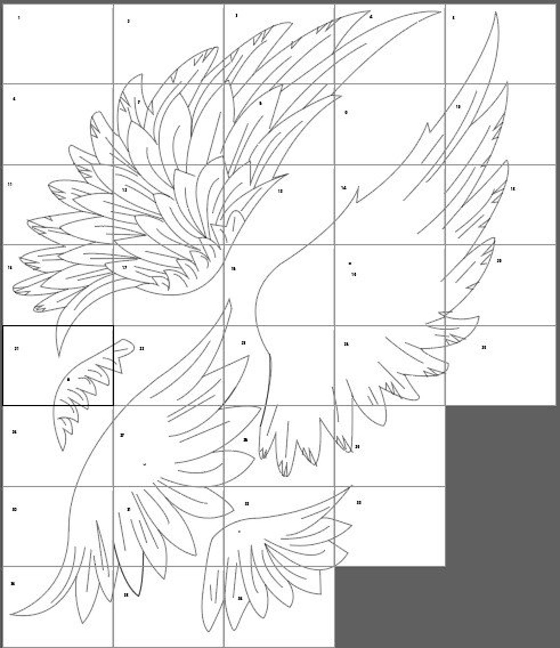 PDF Plantilla Alas De Algel, Angel Wings Template - Etsy
