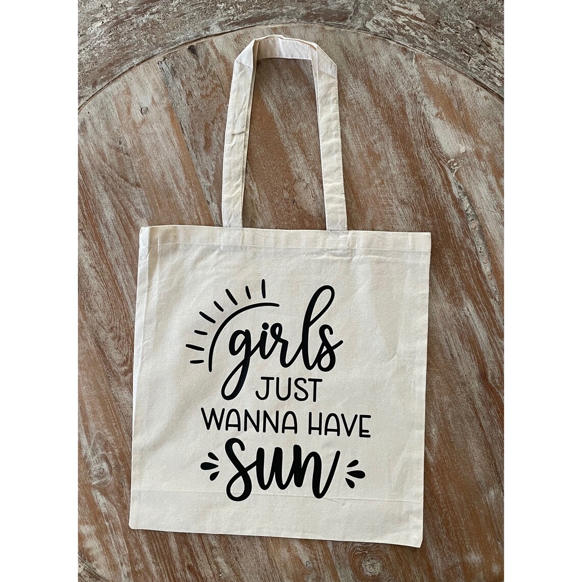 Girls Just Wanna Have Sun Canvas Tote Bags, Girls Trip Weekend Getaway ...