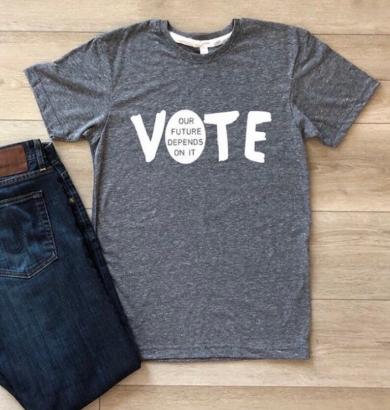 VOTE Our Future Depends on It Kid Toddler Tee Shirt Election | Etsy