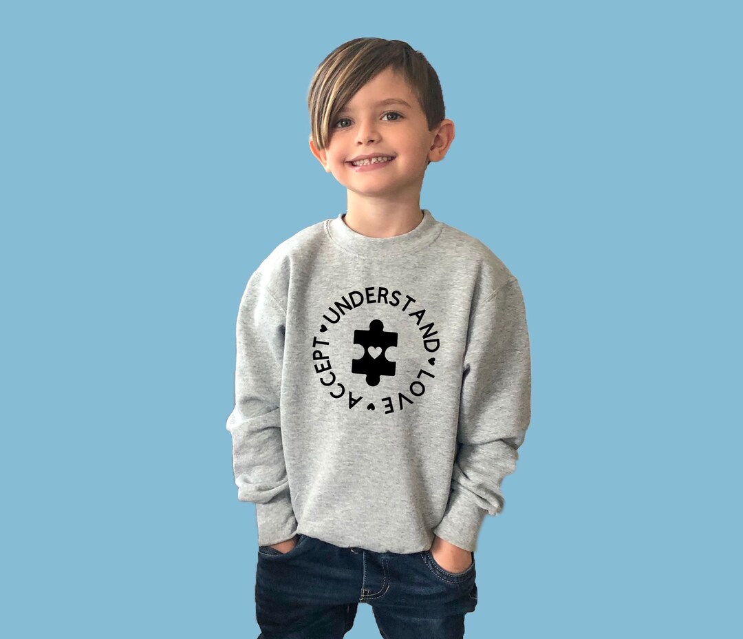 Autism Awareness Fleece Sweater, Autism Love Understand and Accept ...
