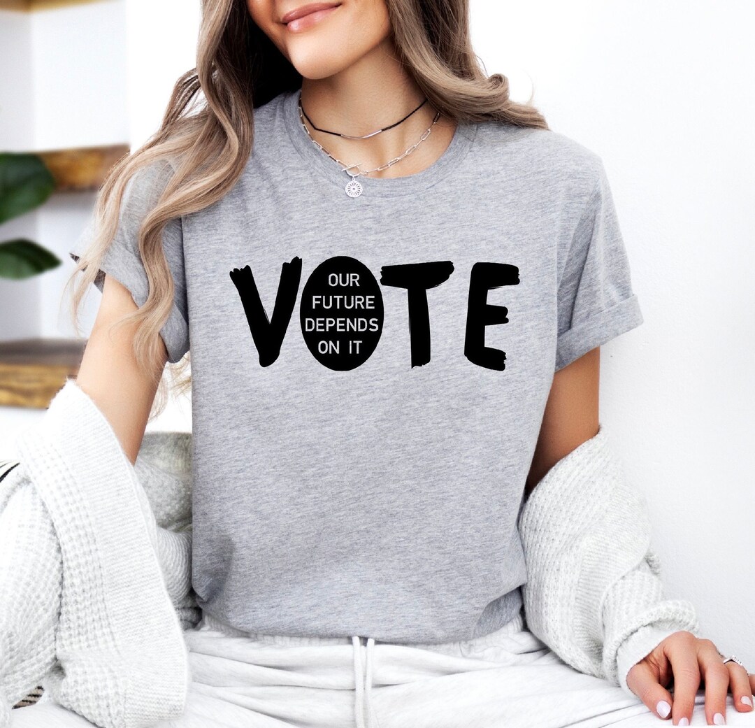 VOTE Our Future Depends on It Shirt, 2024 Election Biden Harris Tee ...