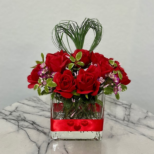 Rose Arrangement - Etsy