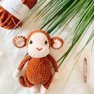 Marcel the Monkey CROCHET PATTERN, Amigurumi Crochet Pattern, PDF - Etsy
